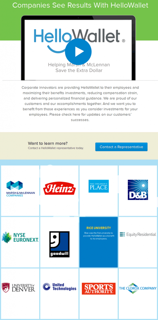 hellowallet-customers-page-design-example | Smiley Cat