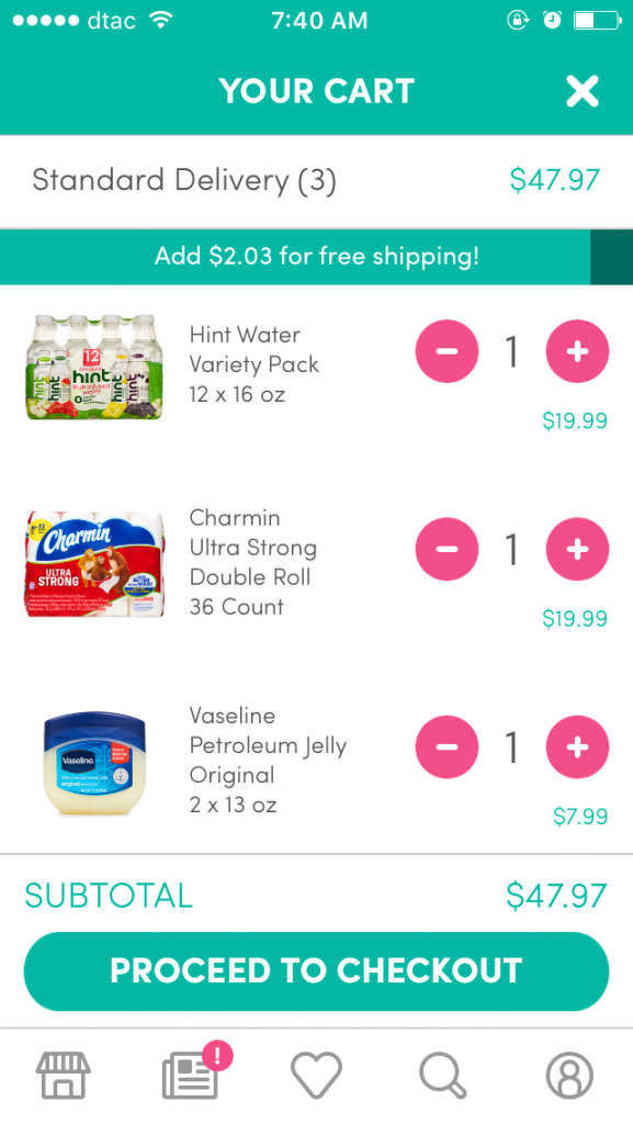 Ecommerce Mobile App Shopping Carts Design Gallery | Smiley Cat