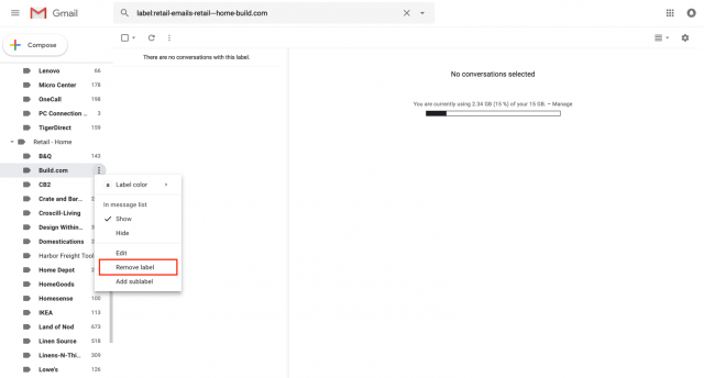 How to Mass Delete All the Emails in a Folder in Gmail | Smiley Cat