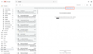 How to Mass Delete All the Emails in a Folder in Gmail | Smiley Cat