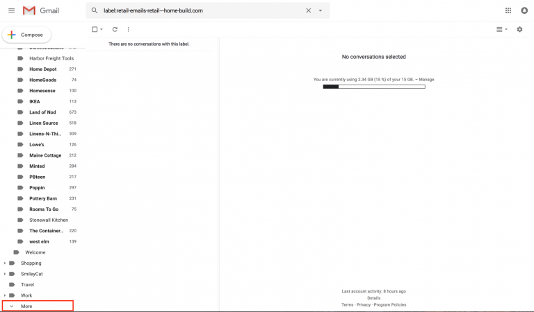 How to Mass Delete All the Emails in a Folder in Gmail | Smiley Cat
